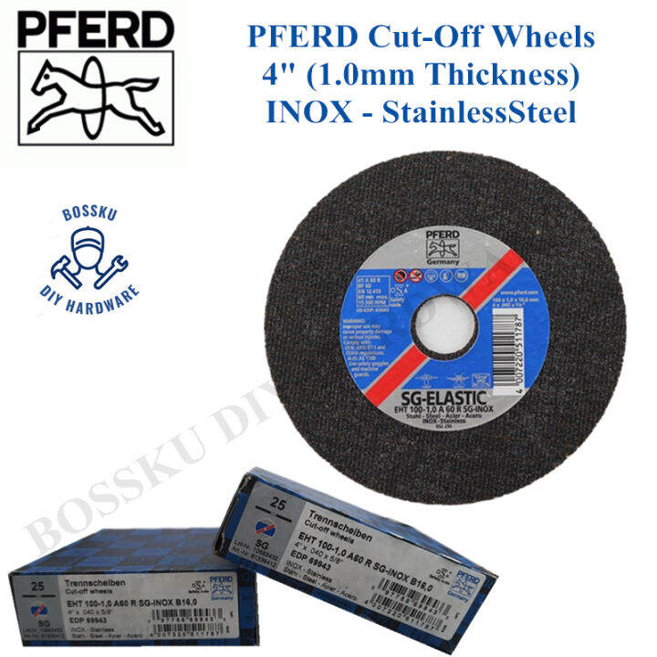 Pferd Cutting Disc 4Inch 1.0mm Cut Off Wheels INOX Stainless Steel Use ...
