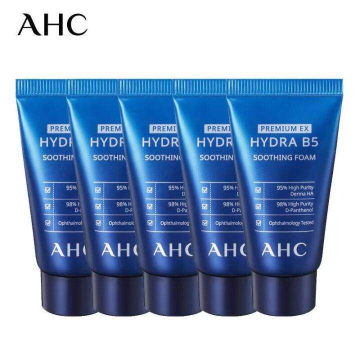 Korean AHC Premium EX Hydra B5 soothing foam cleansing Moisturizing Facial Pore Cleanser Face ...