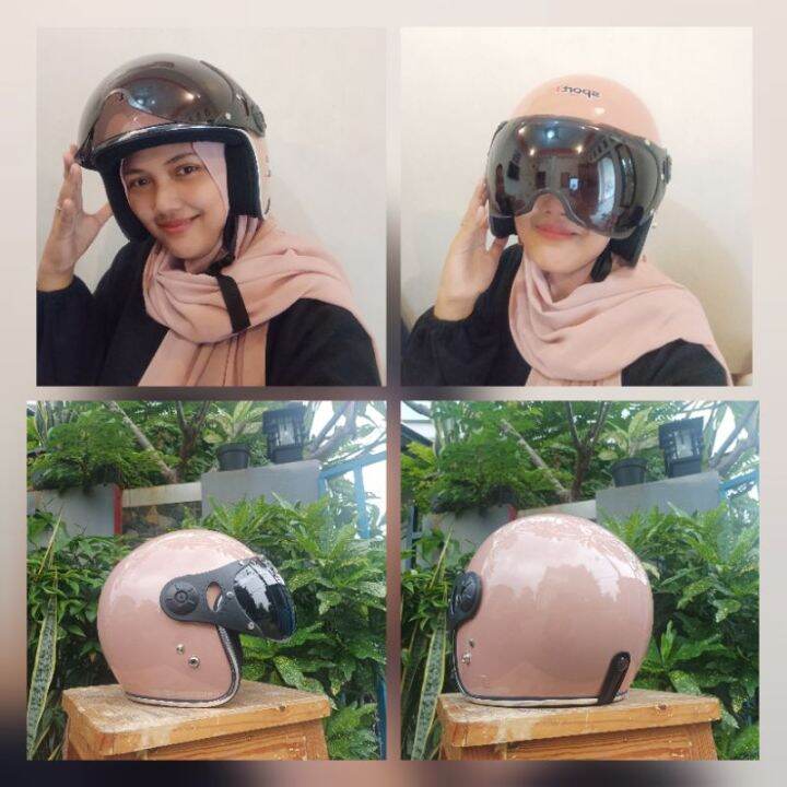Helm Bogo Pilot Hijab Mirip YRH hijab TERBARU | Lazada Indonesia