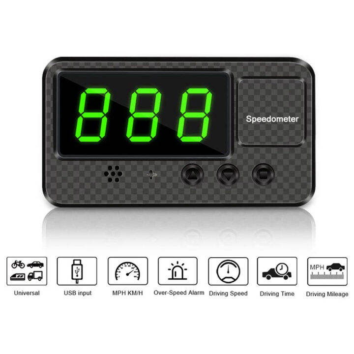 Digital GPS Speedometer Car Hud Head Up Display with Speeding Alert ...