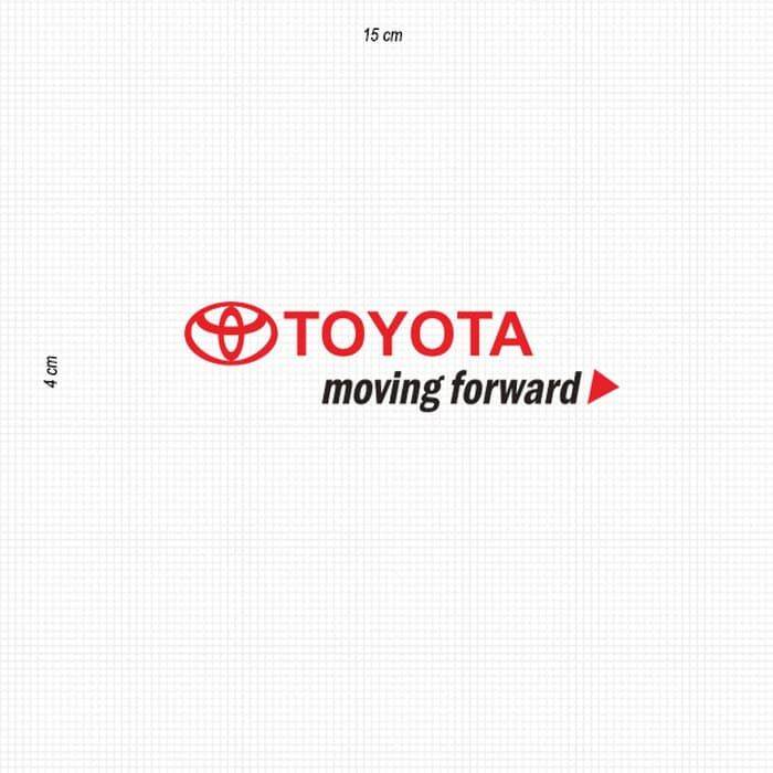 Stiker Mobil Toyota Avanza Moving Forward - Car Decal Sticker | Lazada ...