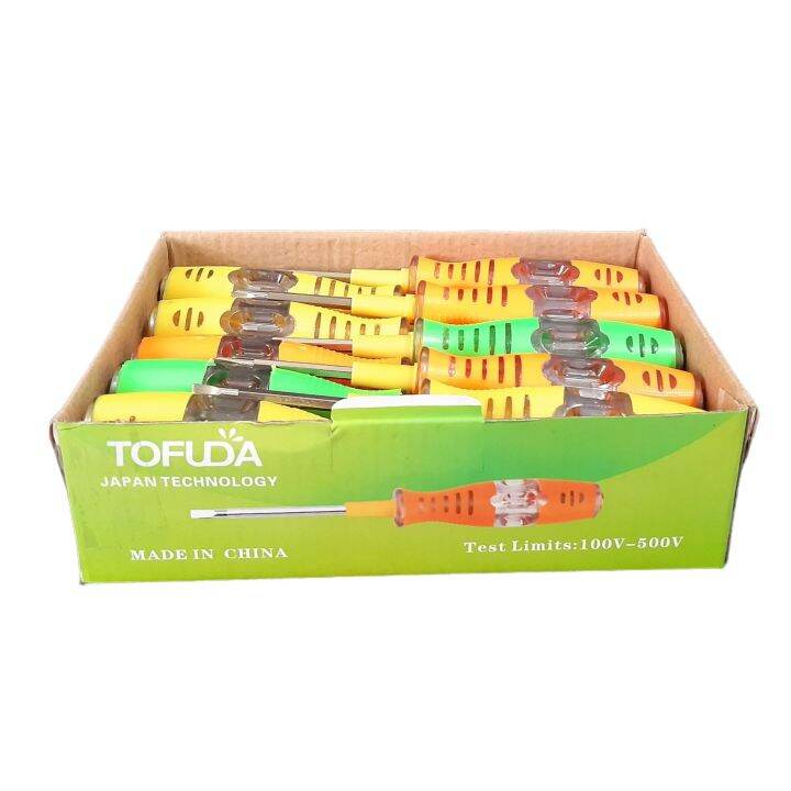 Paket 20 Pcs TOFUDA Obeng Tespen Listrik Bolak-Balik | Lazada Indonesia