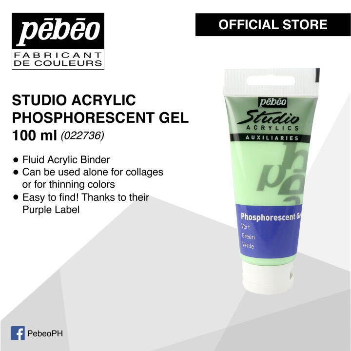 PEBEO Studio Acrylic Phosphorescent Gel | 100ml | Lazada PH