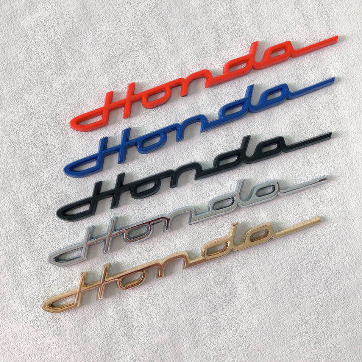 HONDA Letter Emblem Sticker Car Badge Front Rear Bumper Logo Side ...