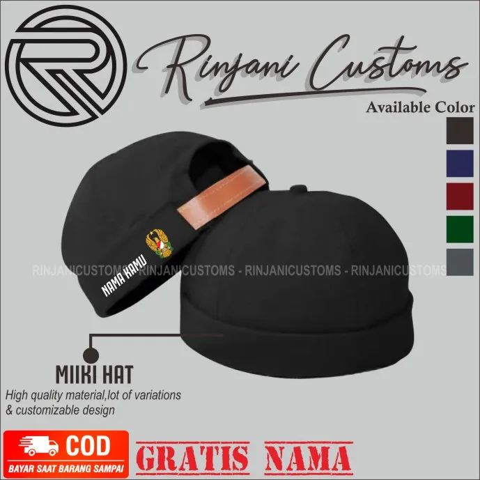 TOPI TNI AD - TOPI MIKI HAT TNI AD - TOPI TENTARA INDONESIA ANGKATAN ...