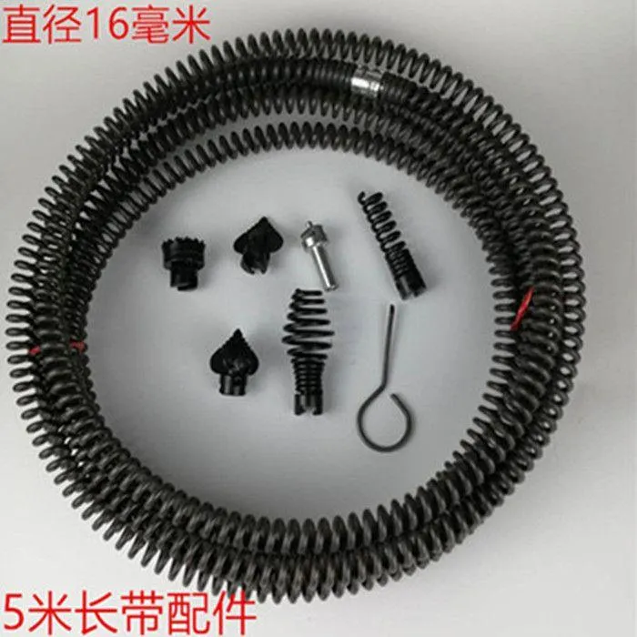 ☄ 16mm diameter dredging pipe spring electric machine using tools sewer ...