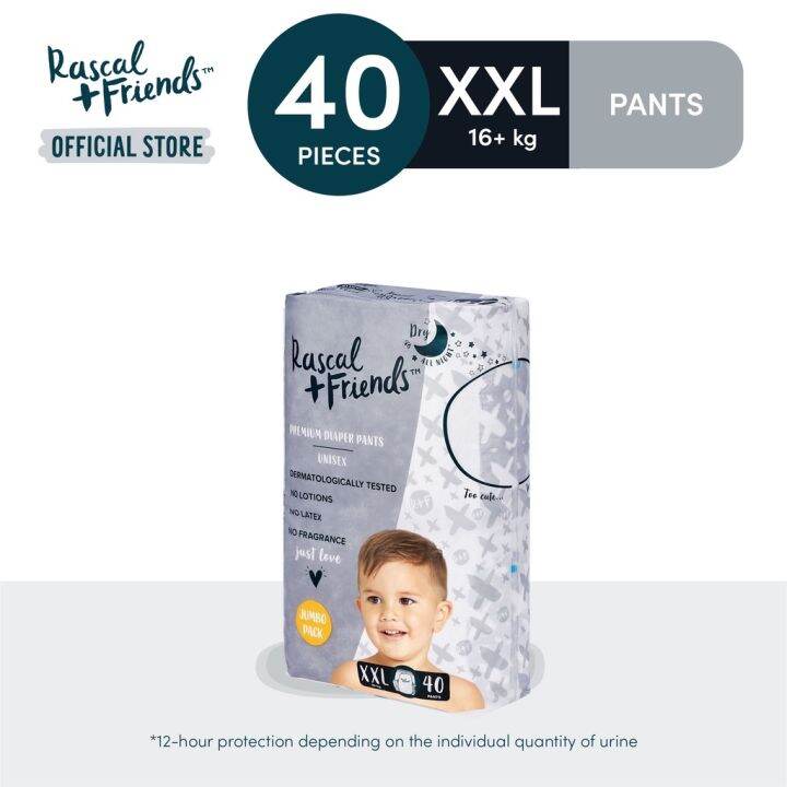 Rascal Friends XXL Diaper Pants Jumbo Pack 40 Pads | Lazada PH