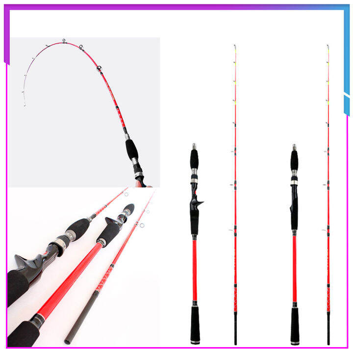 【NYA】1.5M/1.68【9-20lb】 Carbon Fiber Solid Fishing Rod Sea Jig Rods ...