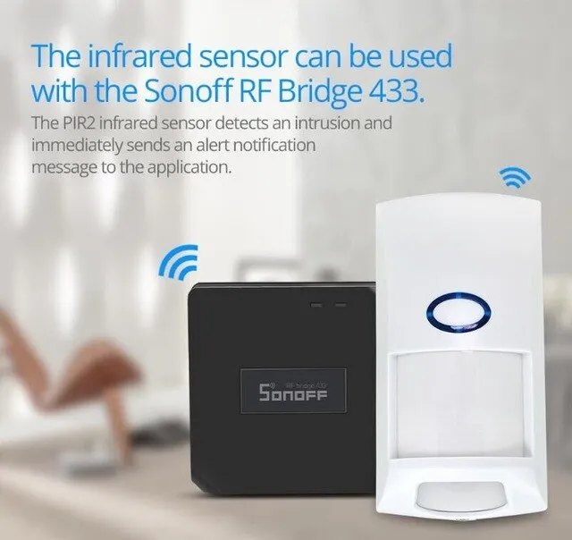 SONOFF 433เมกะเฮิร์ตซ์ RF สะพาน Wifi ประตูหน้าต่าง Motion Sensor DW1ไร้ ...