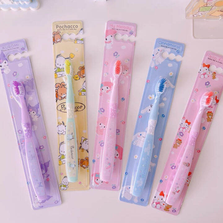 Kawaii Kids Toothbrush Sanrio Melody Cute Toothbrush for Kids Teens ...