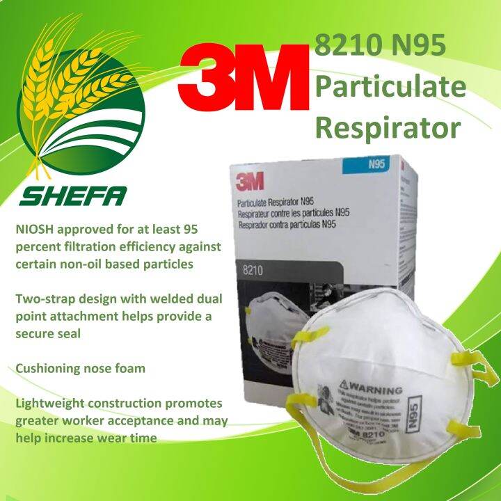 3M 8210 Particulate Respirator, 20pcs | Lazada PH