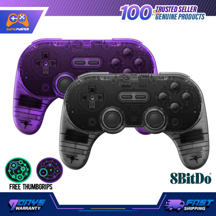 8BitDo Pro 2 TRANSPARENT Wireless Bluetooth Controller for Nintendo Switch PC iOS macOS Android ...