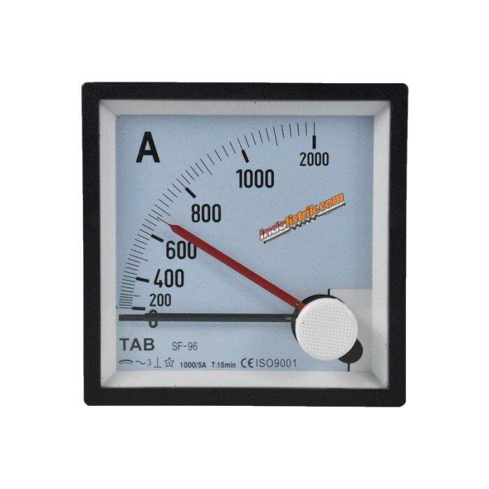 Ampere Meter Maximum Demand Analog AC 1000 / 5 A 96 x 96 TAB | Lazada ...
