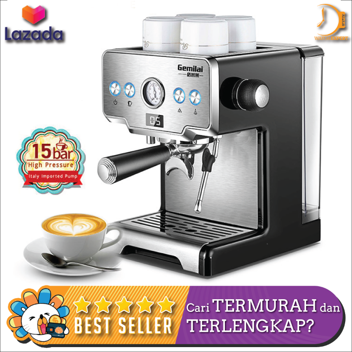 BAYAR DI TEMPAT Mesin Kopi Semi Automatic Espresso 15 Bar Italian ...