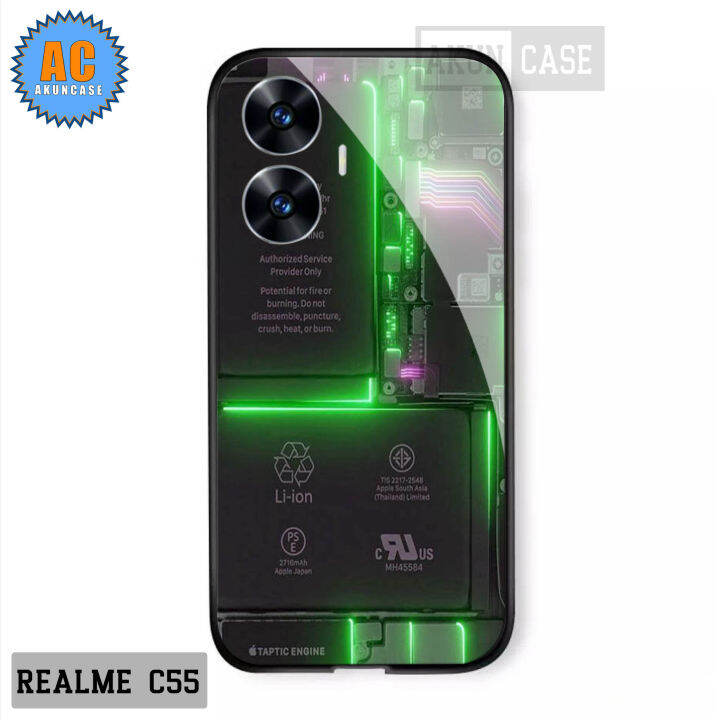 Softcase Glas Kaca For REALME C55 - B11 - Casing Hp For REALME C55 ...