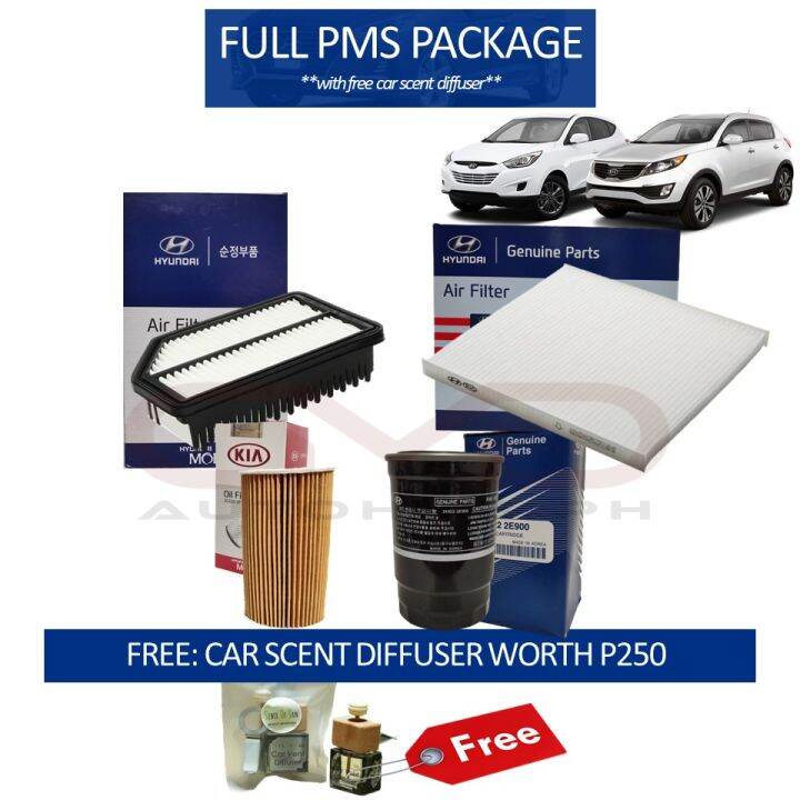 [Full PMS Combo Set] Hyundai Oil Filter, Air Filter, Cabin Filter, and ...