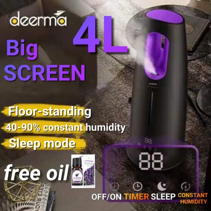 Deerma 4L Ultrasonic Touch Screen Aroma Diffuser Air Humidifier with ...