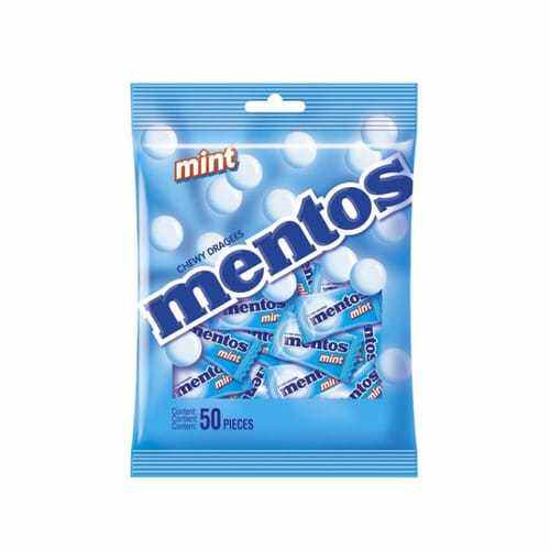 Mentos Mini Chewy Mint Candy Bag (50pcs) | Lazada PH