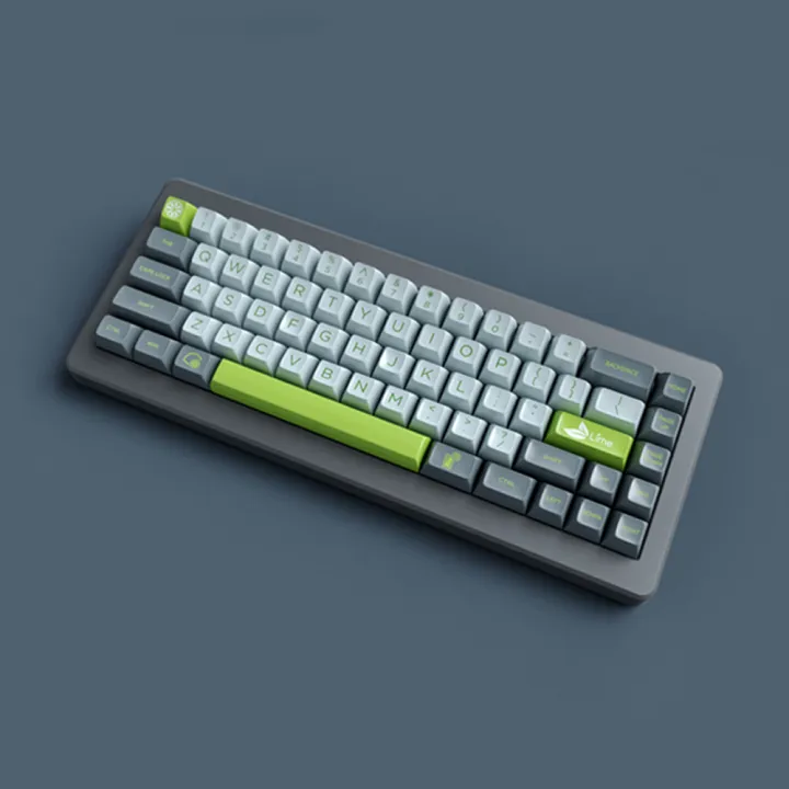 Grey Green Lime Design Keycaps For Cherry Mx Gateron Kailh Box TTC ...