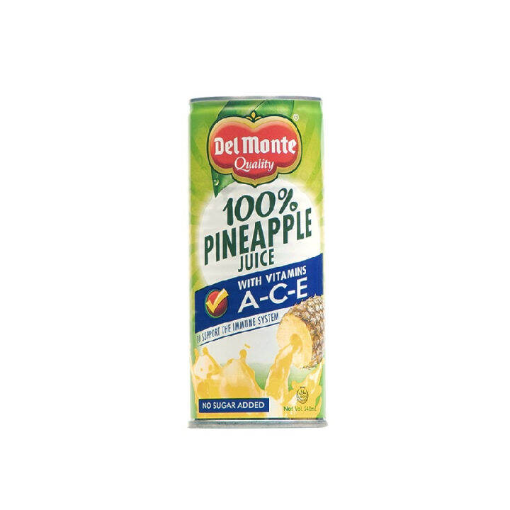 Del Monte 100% Pineapple Juice with Vitamins ACE (220mL) | Lazada PH