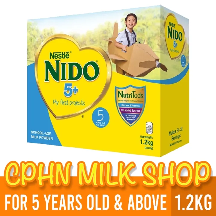 NIDO 5+ 1.2kg Powdered Milk Drink For Children Above 5 Years Old ...