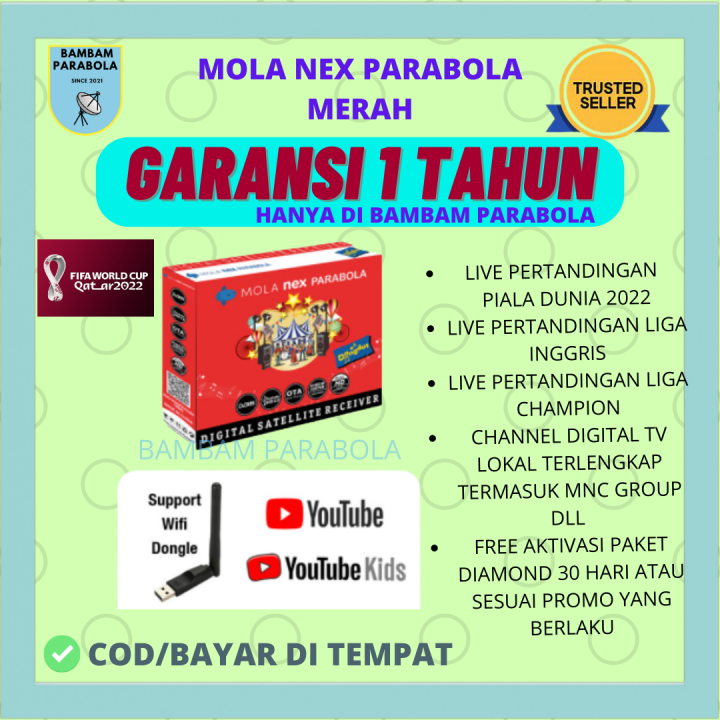 RECEIVER NEX PARABOLA MERAH MURAH DAN BERKUALITAS | Lazada Indonesia