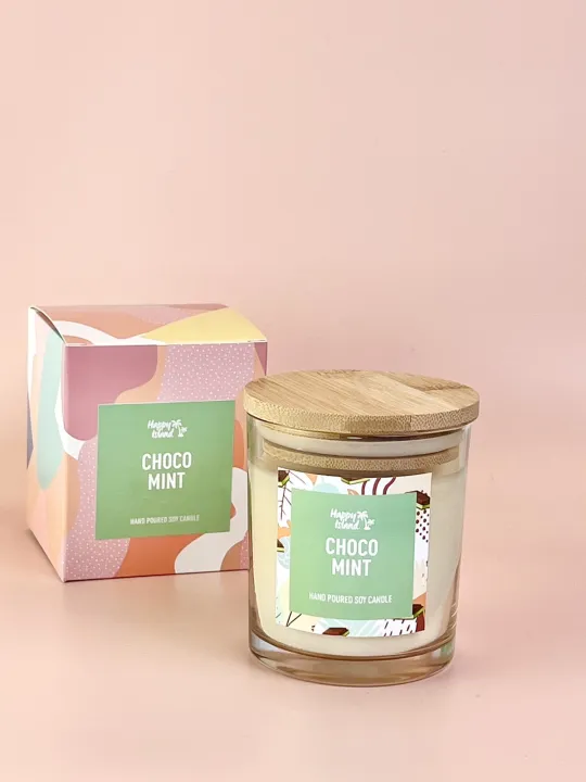 Happy Island Choco Mint Scented Soy Candle | Lazada PH