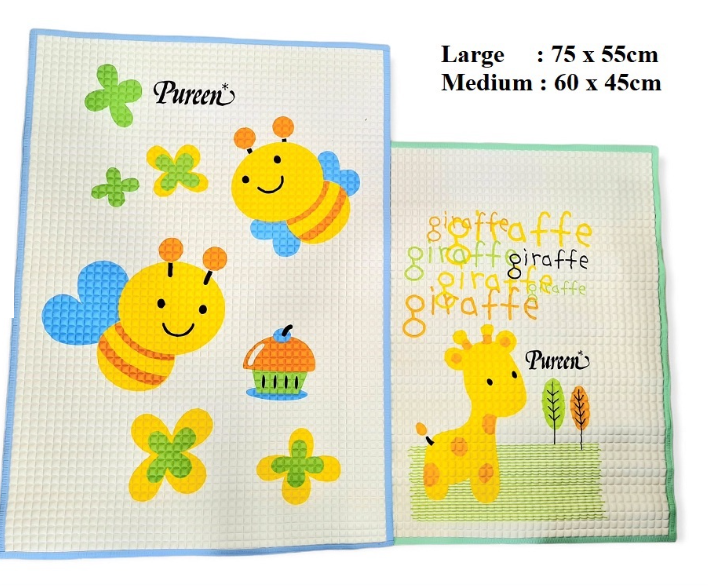 Pureen Baby Cotsheet 60 x 45cm/ 60 x 90 cm Pelapik Mandi Cot Sheet ...