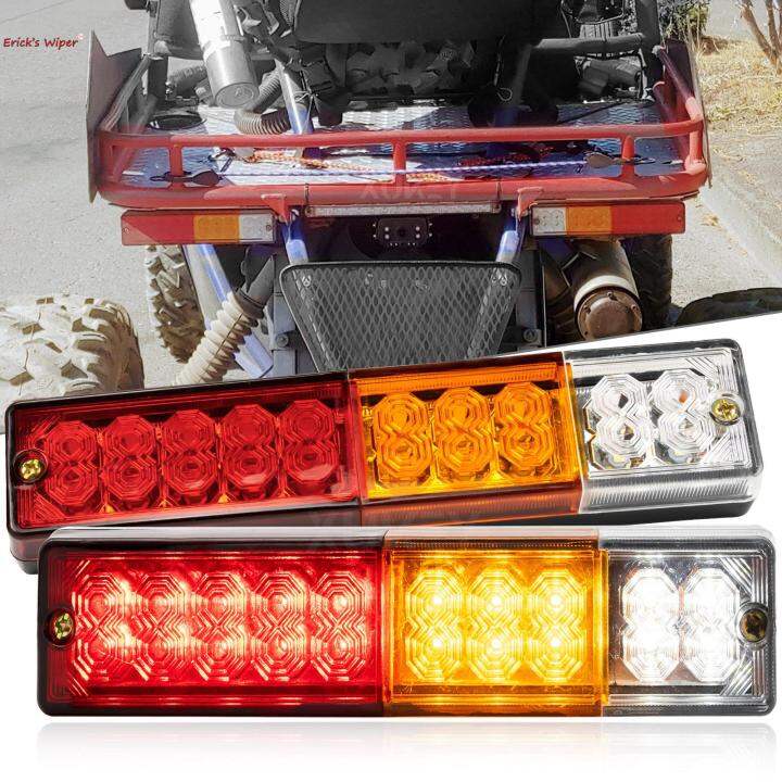 12V Trailer Rear Light 20 LED Rear Brake Tail Turn Signal Reverse Lamp ...
