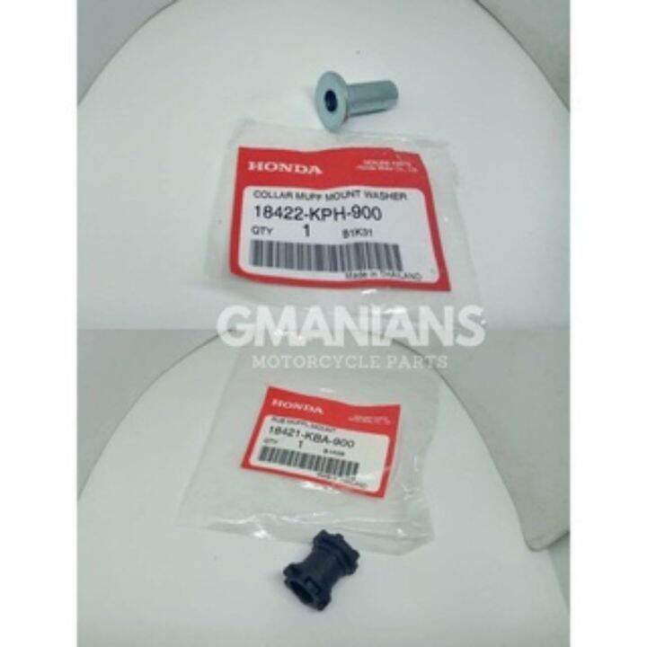 GMANIANS MUFFLER COLLAR & RUBBER BRACKET PILLION FOR XRM 125/WAVE125 ...