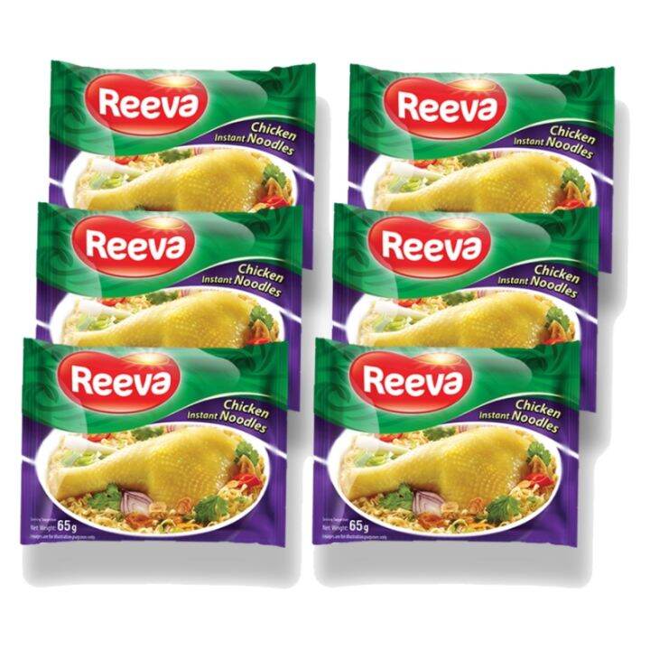 Reeva Chicken Instant Noodles 65g x 6 | Lazada PH