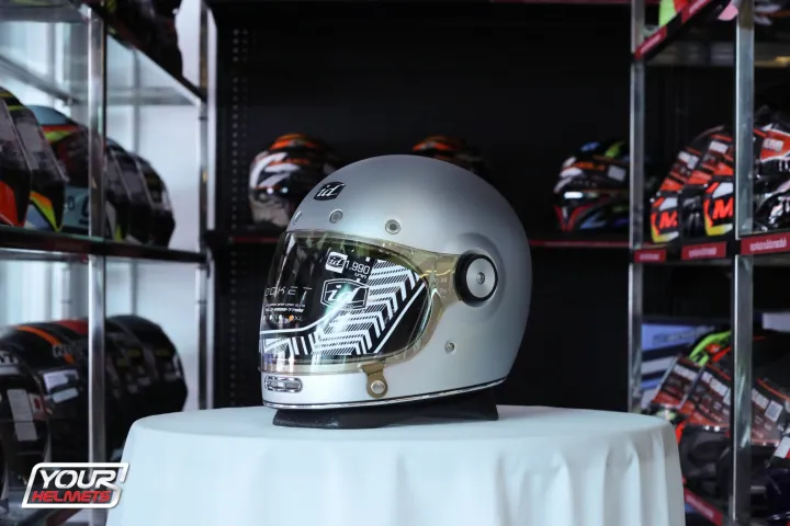 หมวกกันน็อคID HELMETS รุ่นROCKET ALUMINIUM MATT | Lazada.co.th
