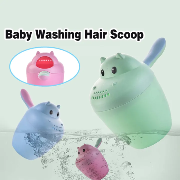 Baby Washing Hair Scoop Cute Bear Design Shampoo Cup PP Baby Shower Cup ...