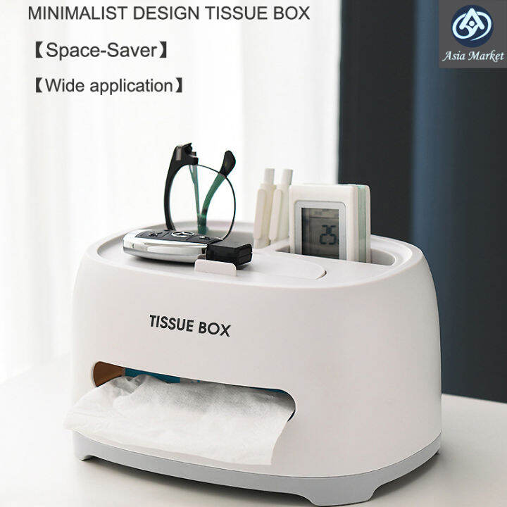 Nordic Tissue Box Napkin Dispenser Holder Study Desk Tissue Organizer ...