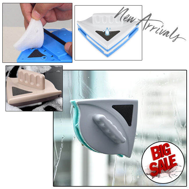 (WINDOWCLEANER) Multipurpose Magnetic Window Glass Floor Tile Rubber ...