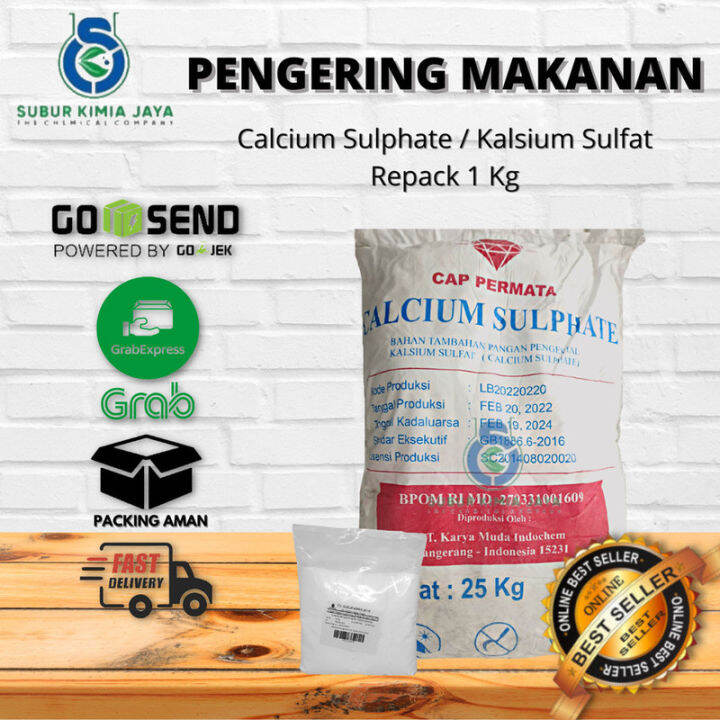 Calcium Sulphate / Kalsium Sulfat / Calcium Sulfate Food Grade 1 Kg ...
