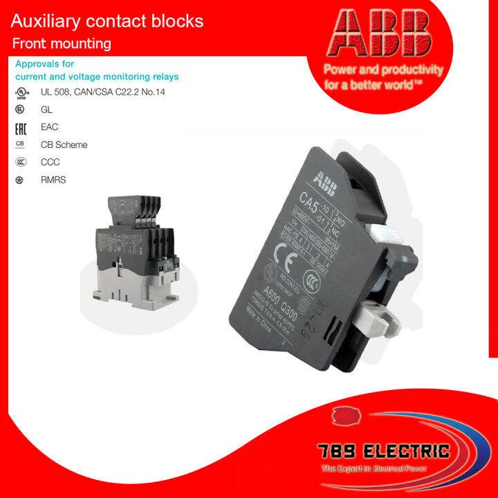 Abb Auxiliary Contact Block Ca5 01 คอนแทค Ac ช่วยในการติดต่อภาคผนวก