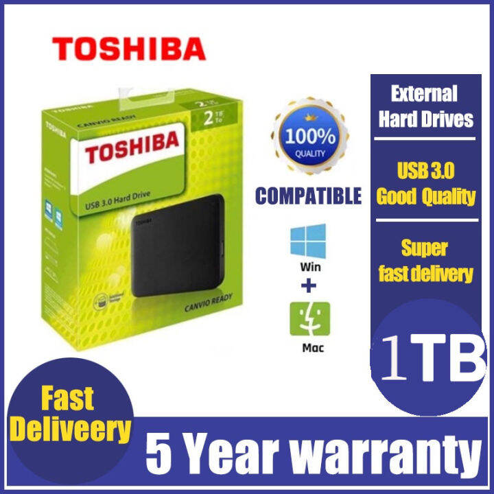 Toshiba Canvio Basics (new) 1TB 2TB USB 3.0 Portable External Hard Drive，Super Speed Slim ...