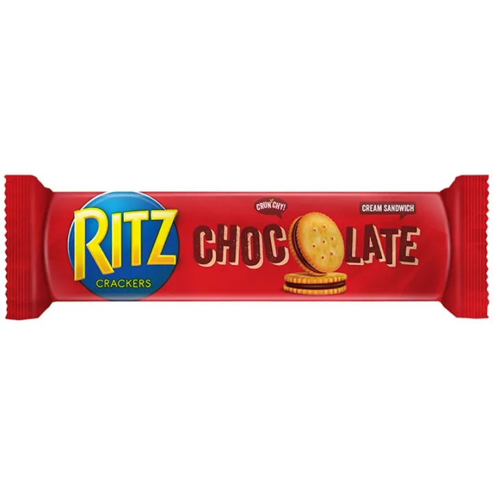 ริทซ์แซนวิชแครกเกอร์รสช็อกโกแลต 118กรัมRitz Sandwich Crackers Chocolate ...