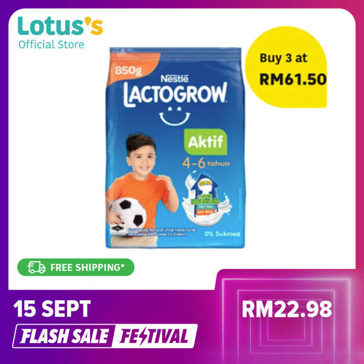 Lactogrow Aktif 4-6 850g | Lazada