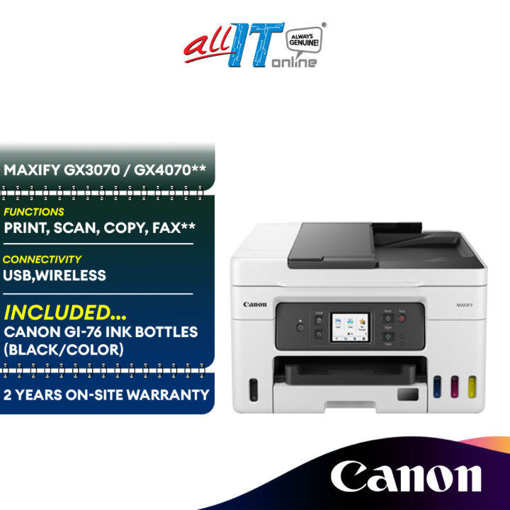 Canon Maxify GX3070 / Canon Maxify GX4070 All-in-One Wireless Inkjet ...