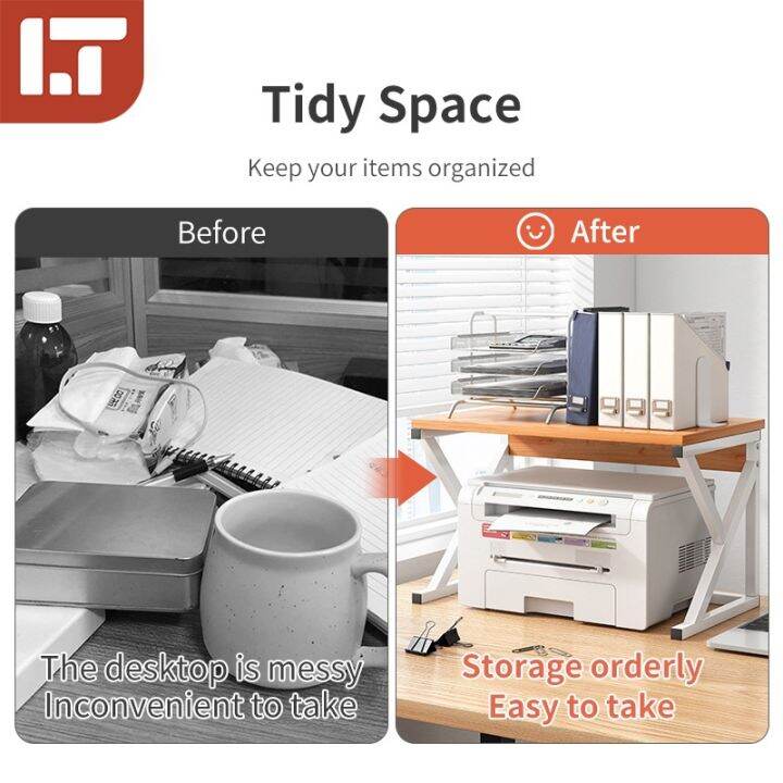Multi-Layer Printer Rack Desk Organizer Home Office Rack Printer Shelf ...