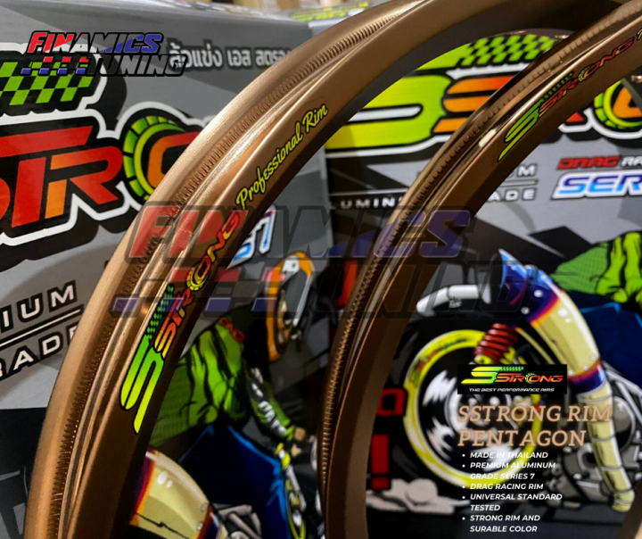 STRONG RIM PENTAGON THAILAND BROKEN SIZE 1.2/1.4 X 17" WITH FREE SHIRT ...