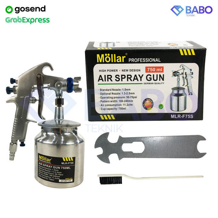 spray gun F75S + tabung bawah komplit - Spraygun angin kompresor udara ...
