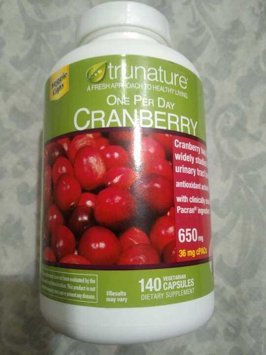 TruNature Cranberry 650mg 140 Vegetarian Capsules | Lazada PH