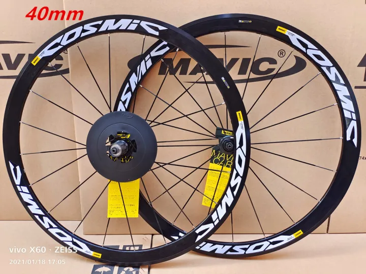 mavic cosmic elite 700C Wheelset Aluminum Alloy Road Bicycle 40mm Rim Sealed Bearings V Brake ...