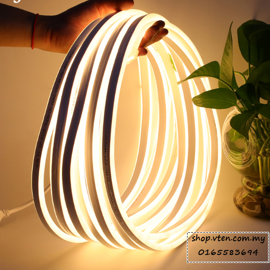 91-100Meter LED Neon Strip Light AC240V Waterproof Narrow Warm White ...