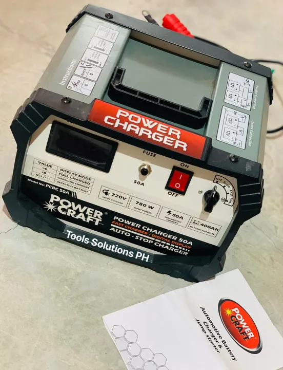 POWERCRAFT Battery charger 50amp PCBC 50 | Lazada PH