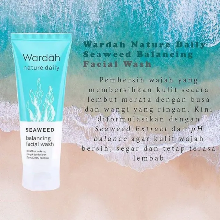 Wardah Nature Daily Seaweed Balancing Facial Wash 60ml | Lazada