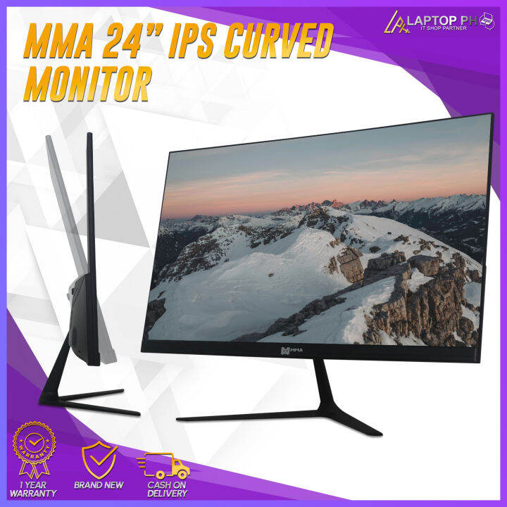 MMA QM240 24" IPS Curve Monitor | 1920x1080 FHD, 5ms Response Time, VGA ...